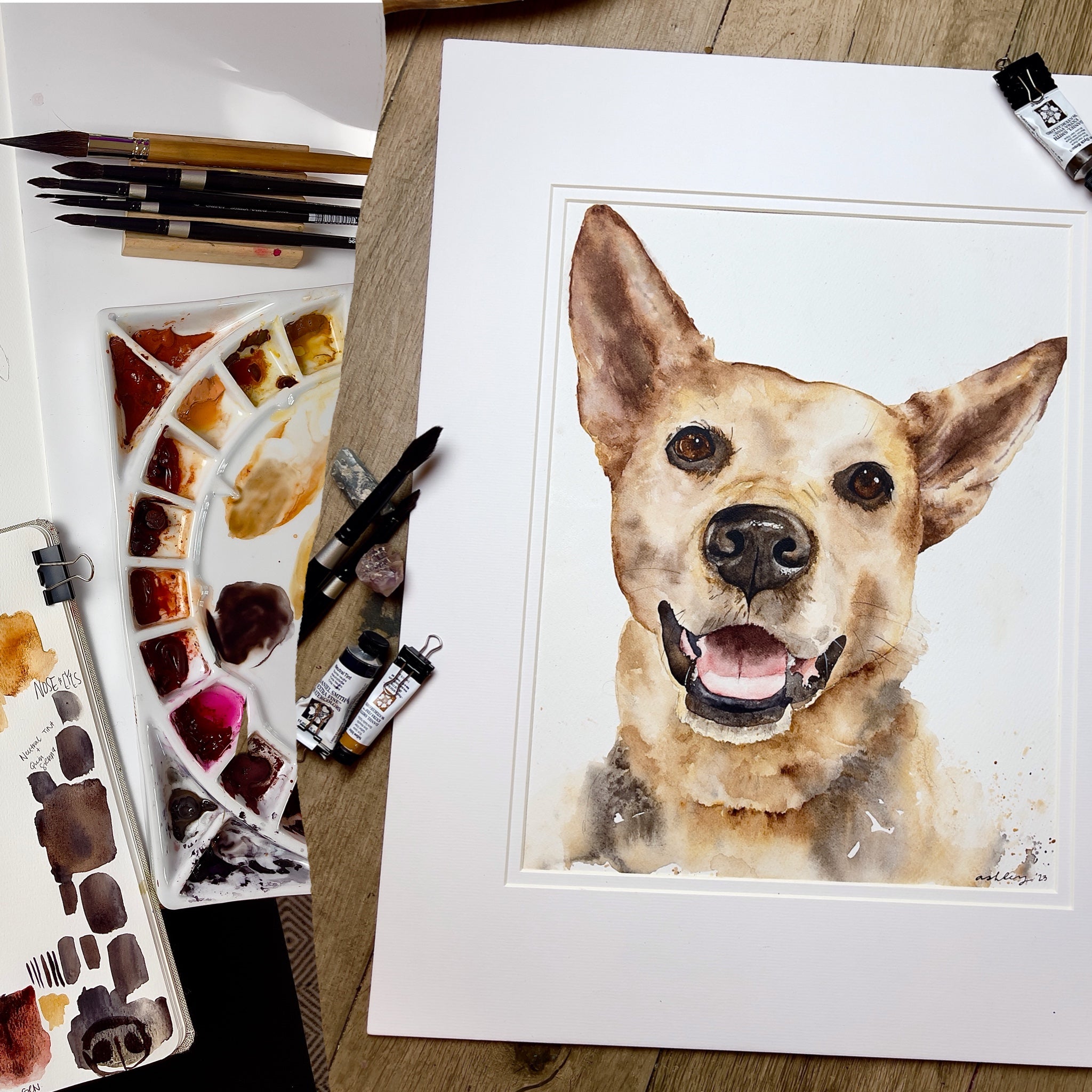 Dogs – Ashley Hawkes Watercolor Studio